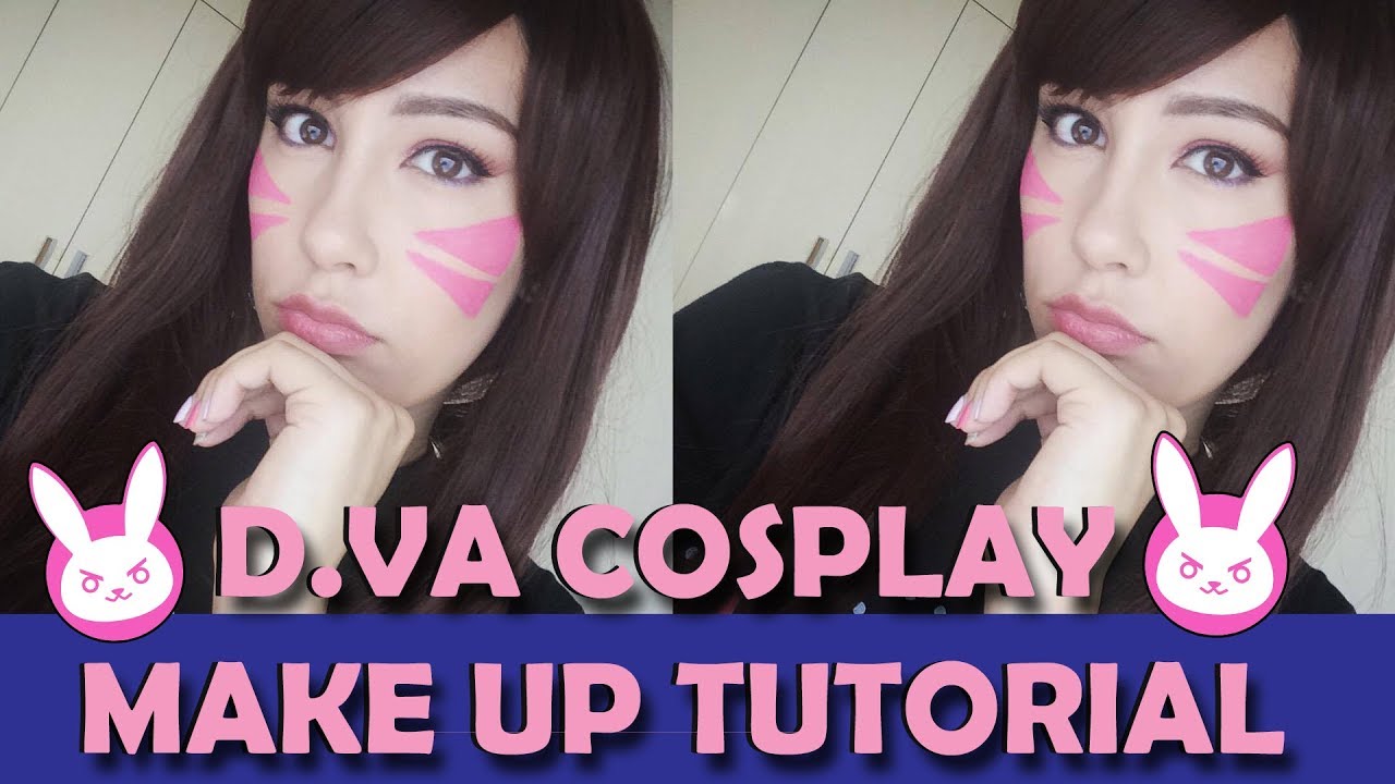 D.Va Cosplay Make up Tutorial! |Overwatch| - YouTube