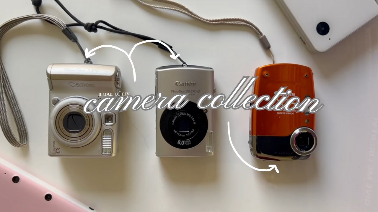 my digital camera collection 📸 // early 2000s/y2k cameras - sony ...