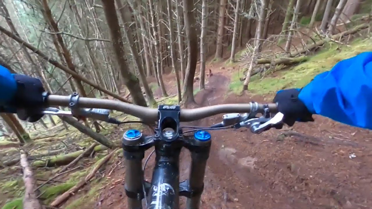 Sliding Downhill - Steep MTB Trail POV - Falling / Fail / Funny - Scottish Mountain Biking - YouTube