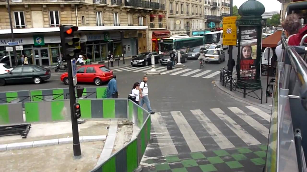 Traffic in Paris - YouTube