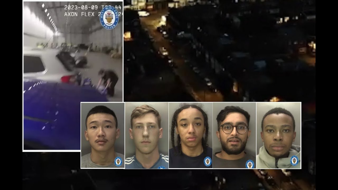 armed police swoop on gang's gun deal on residential street. - YouTube