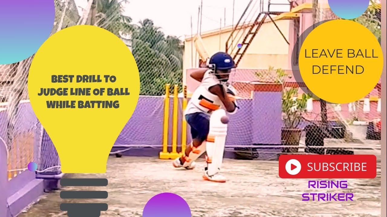 Best Drill to judge line of ball while batting | Leave ball | Yorker ...