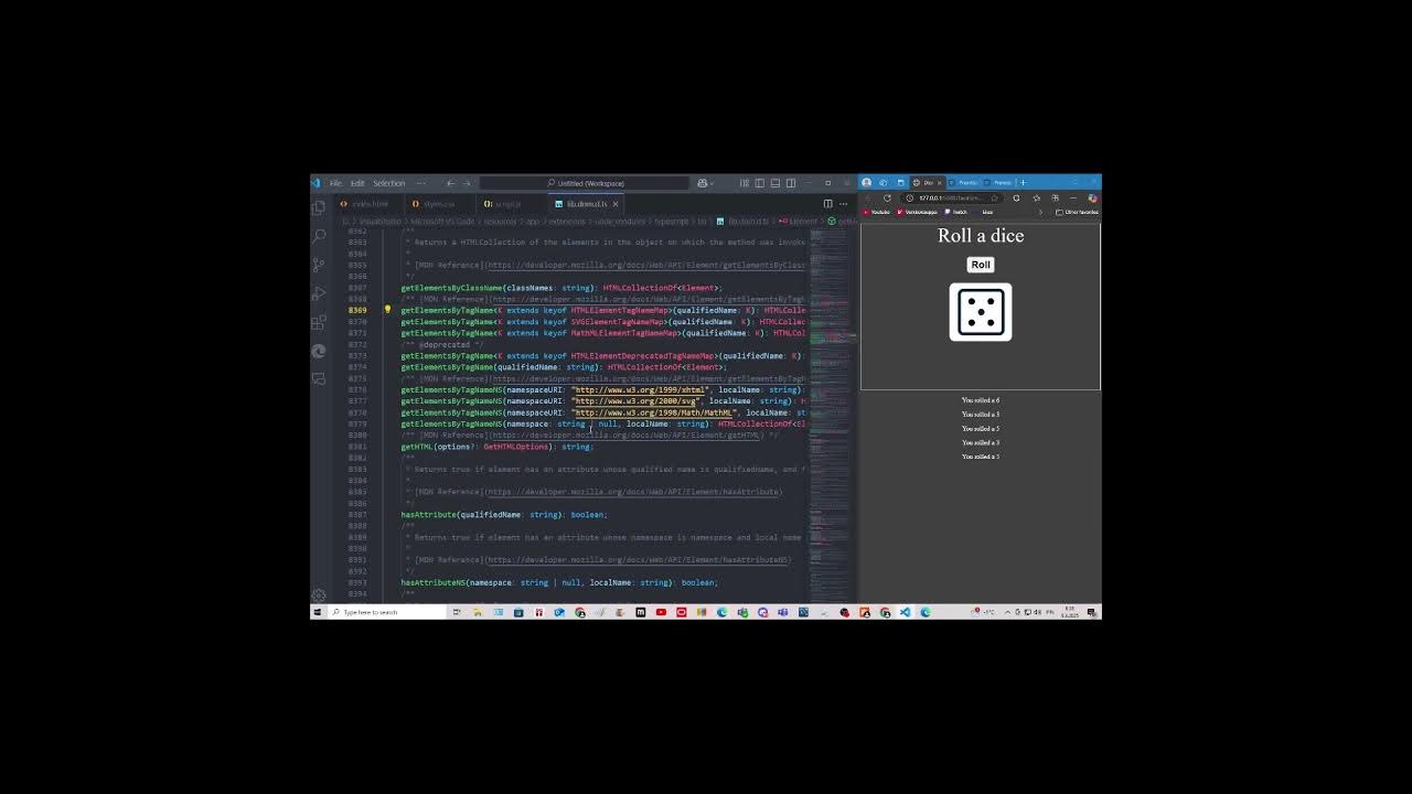 Dice Roller with extra in HTML, CSS & JavaScript - YouTube