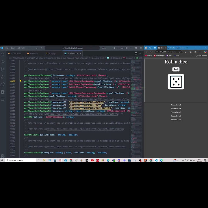 Dice Roller with extra in HTML, CSS & JavaScript - YouTube