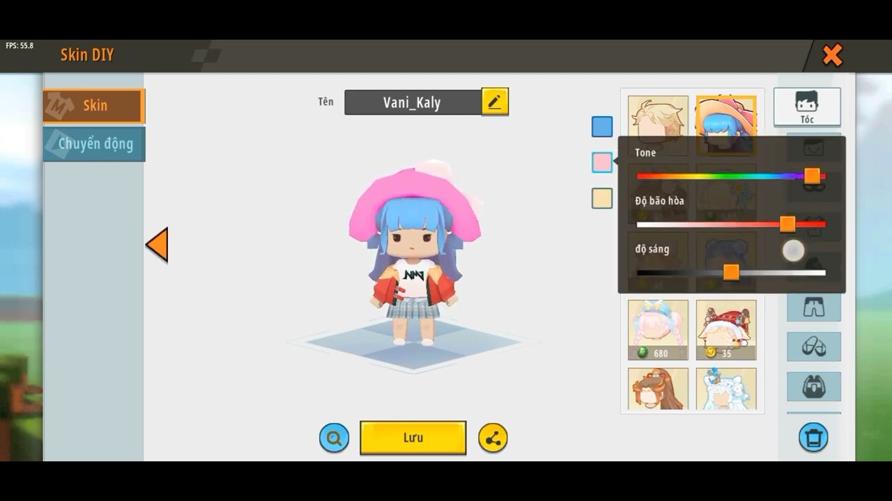 Cách chỉnh màu nhân vật trong Mini World. #MiniWorld - YouTube