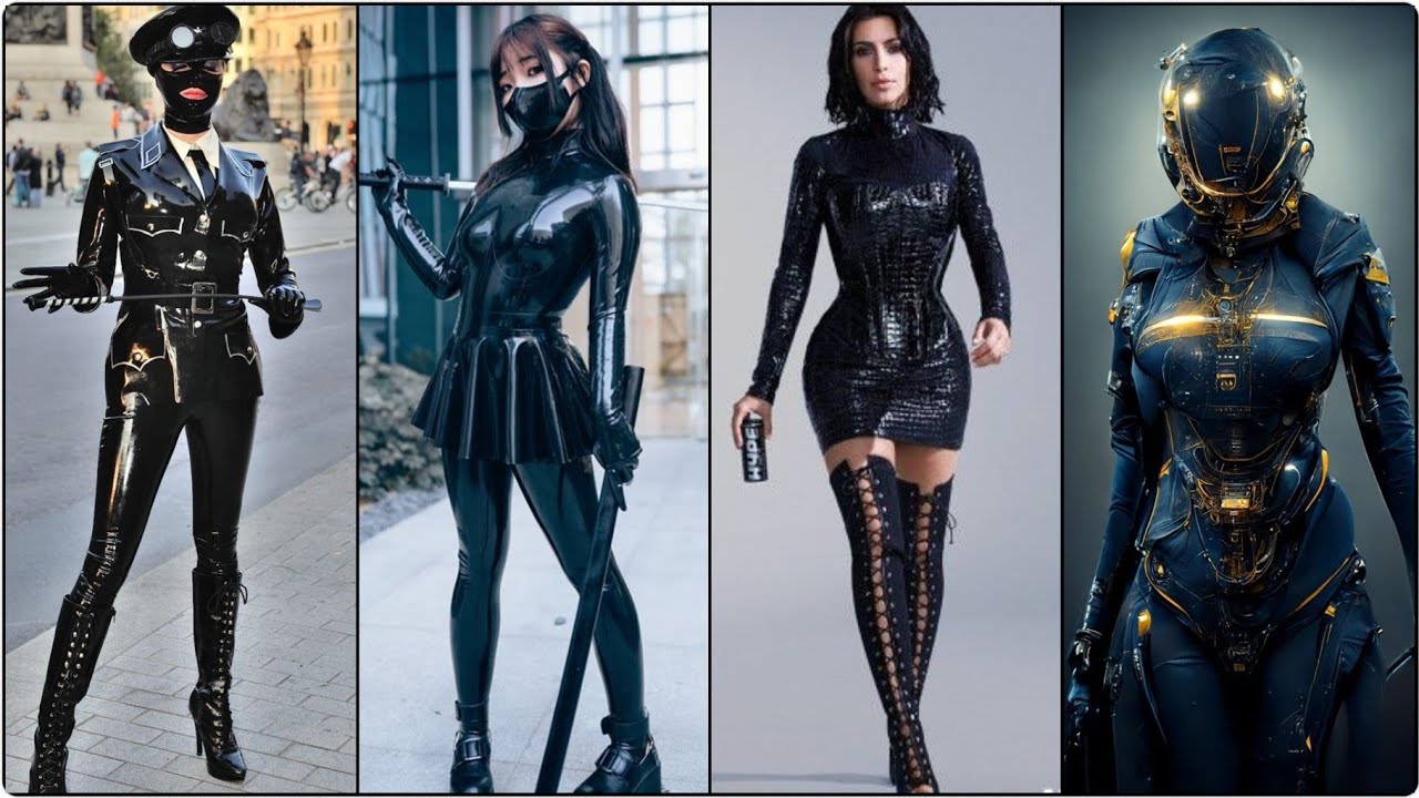 Cutest and trendy latex outfits for women - YouTube