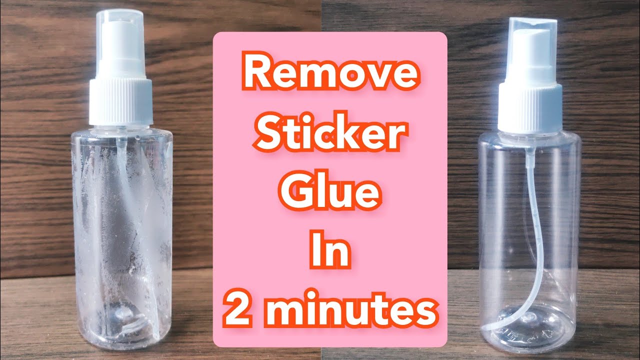 How To Remove Lable Glue or Sticker Glue / Remove Sticker Glue In 2 ...