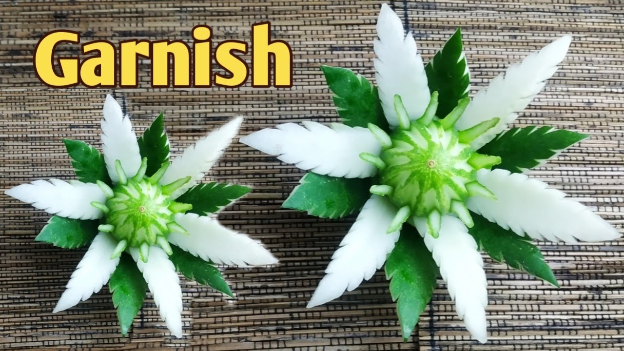 CARA MEMBUAT GARNISH TIMUN‼️HIASAN TUMPENG//CUCUMBER FLOWER GARNISH ...