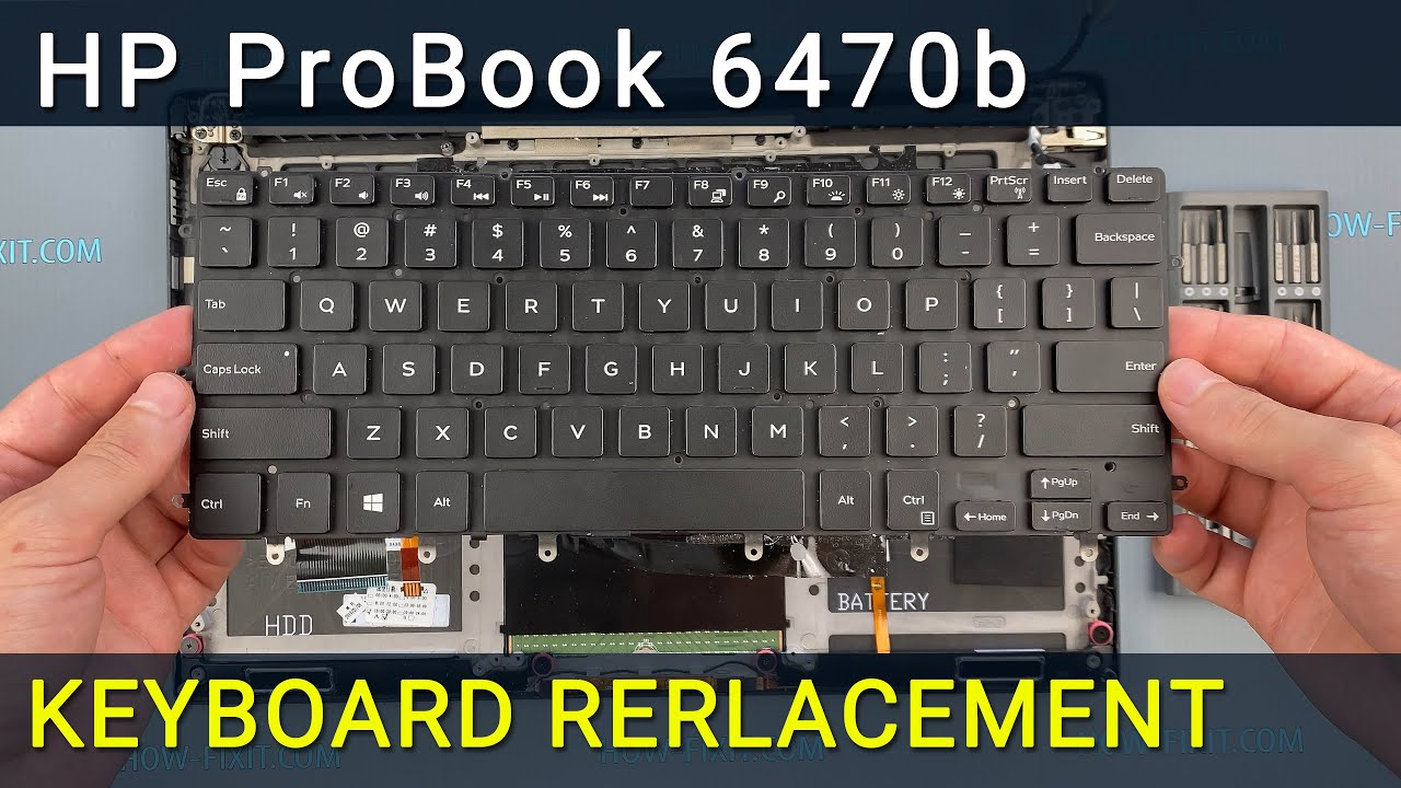 HP ProBook 6470b Keyboard Replacement - Fix Broken/Not Working Keyboard ...