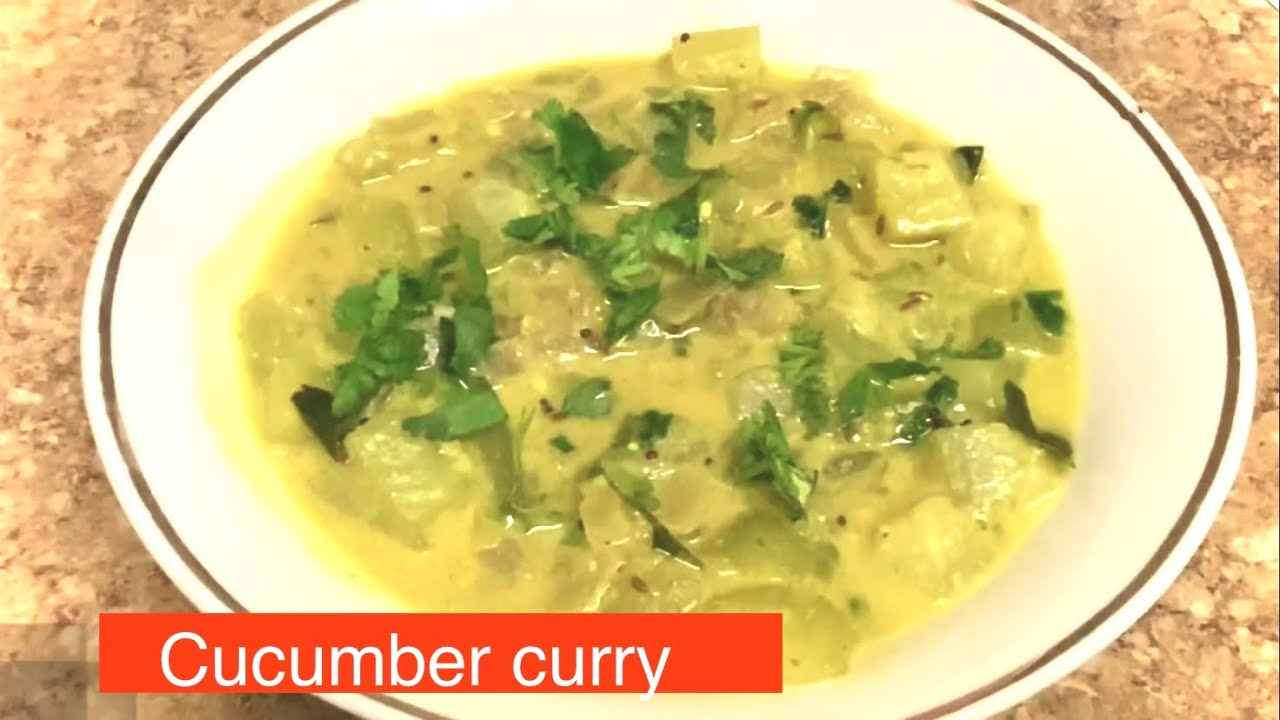 Keera Dosakai Curry | Cucumber Curry | Sautekai Curry | Cucumber gravy ...