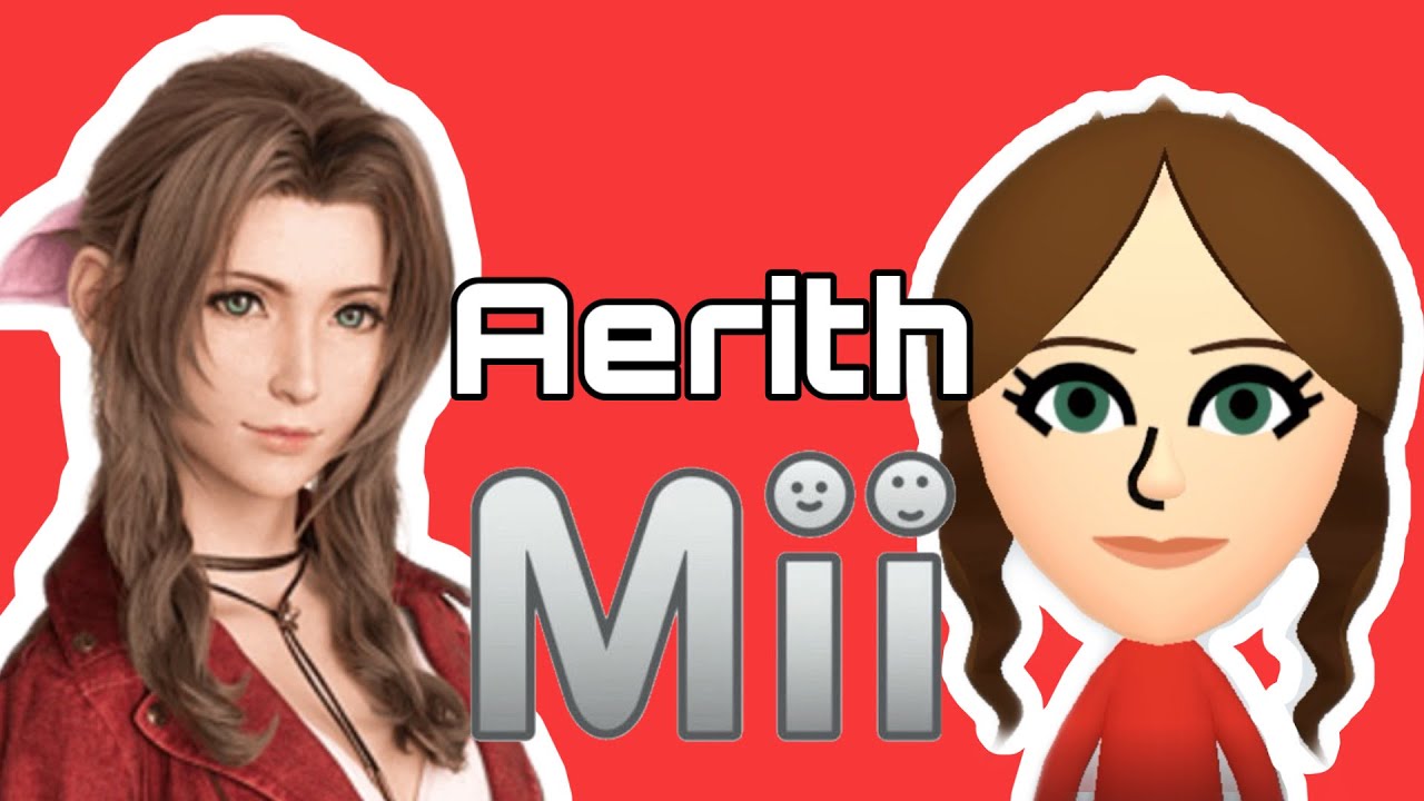 How To Make an Aerith Gainsborough Mii - YouTube