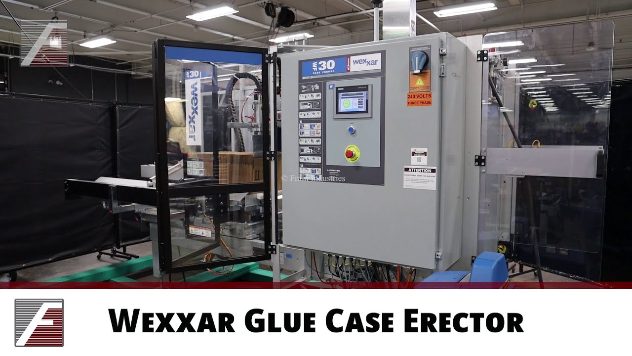 Wexxar Glue Case Erector Demonstration - YouTube