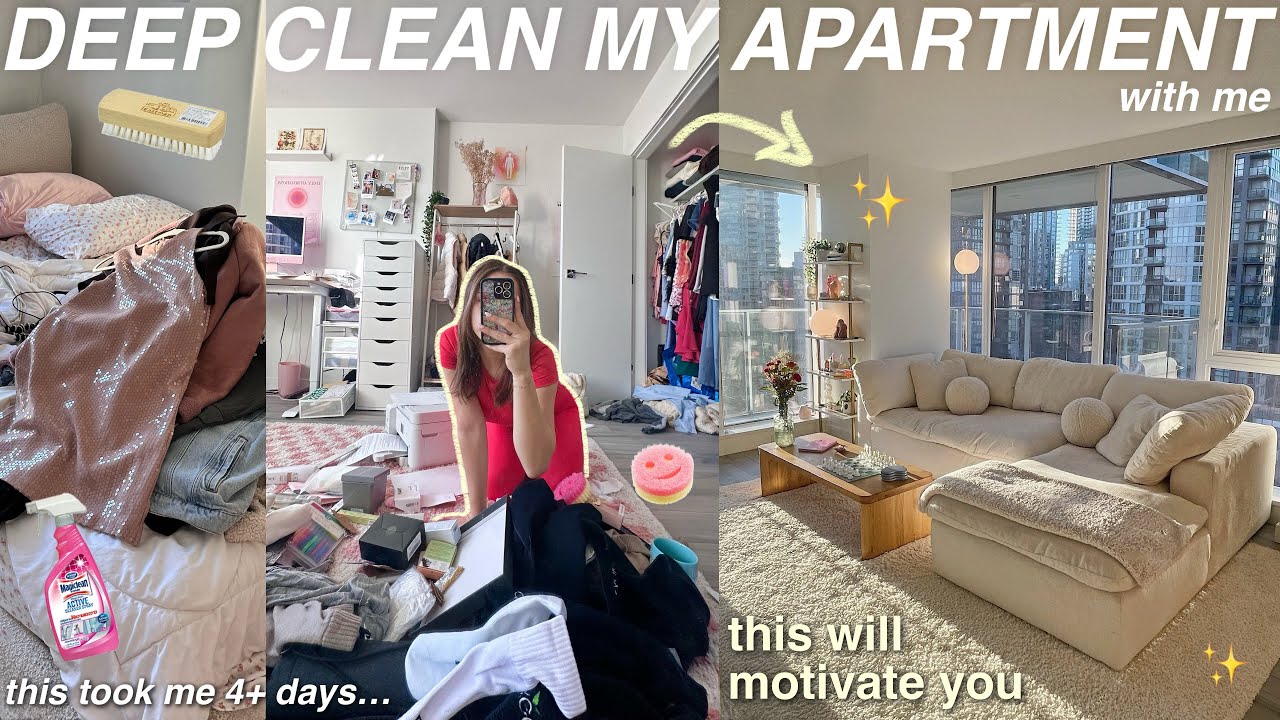 EXTREME APARTMENT DEEP CLEAN OUT | decluttering, organizing, & cleaning ...