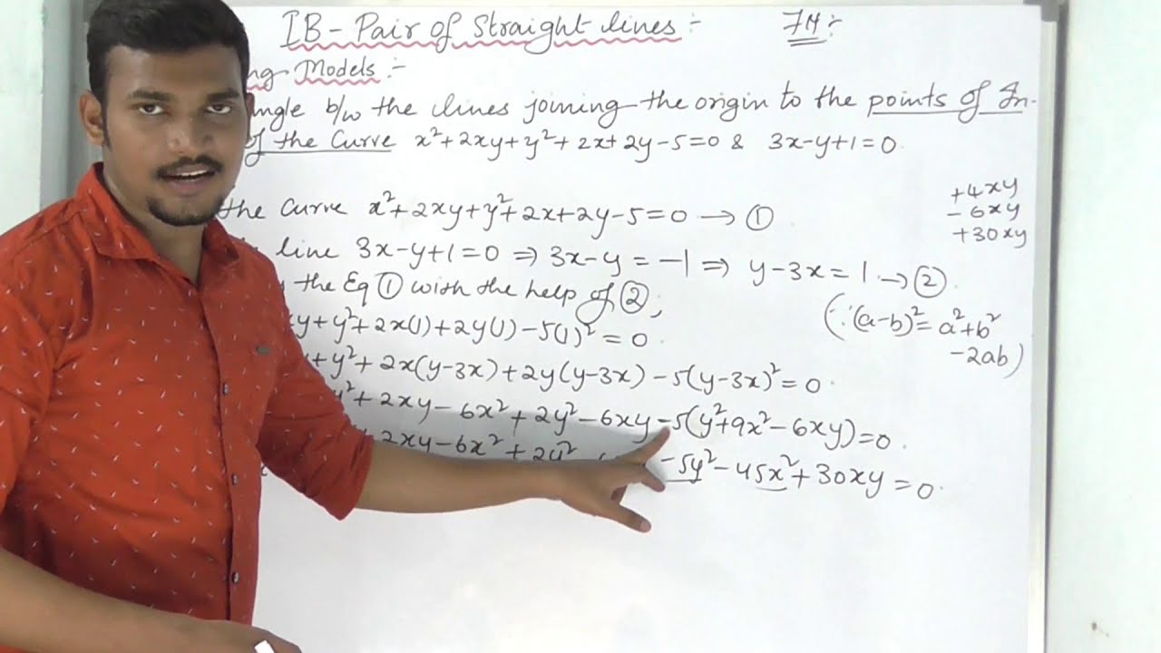 1B Pair Of St.Lines-Important Questions with Solutions-Part1 - YouTube