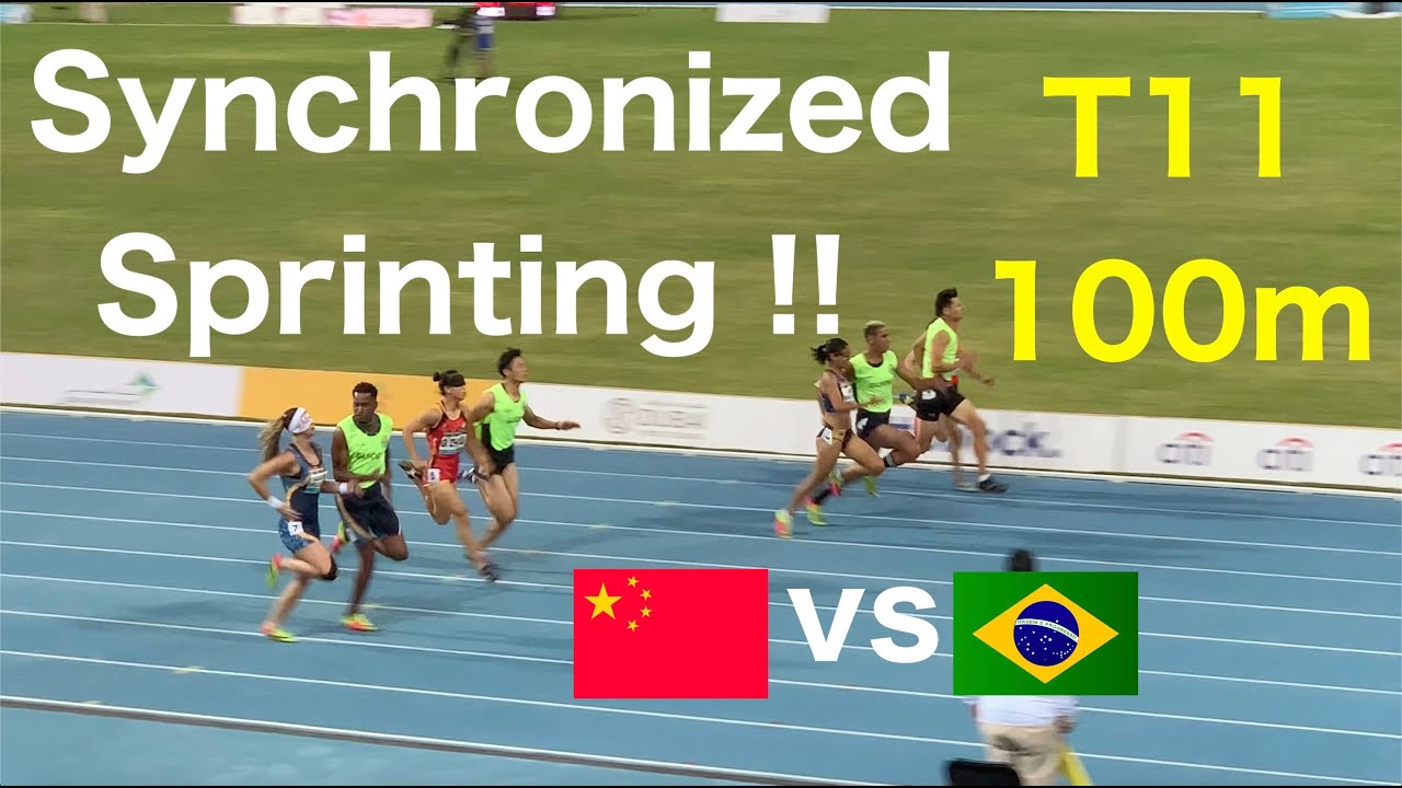 【Para Athletics】T11 women 100m Final (+2.4) : Dubai 2019 World ...