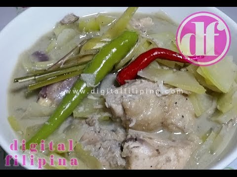 Ginataang Manok sa Papaya, Filipino dish - YouTube