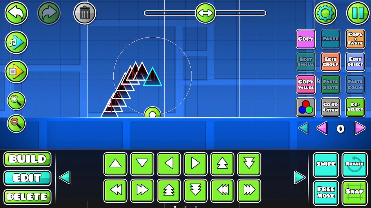 playing geometry dash - YouTube