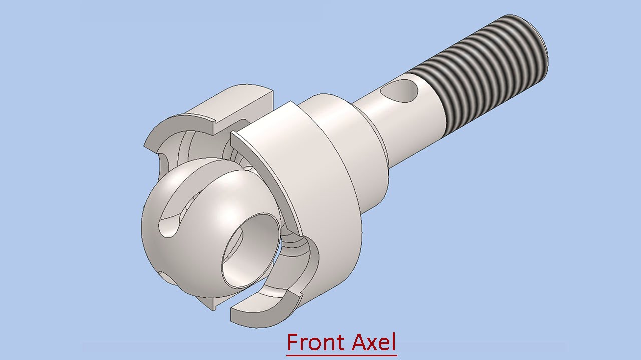Front Axel (Video Tutorial) SolidWorks - YouTube