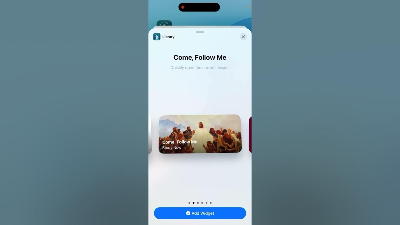 Video 1: Adding “Come Follow Me” and “Verse of the Day” Widgets - YouTube