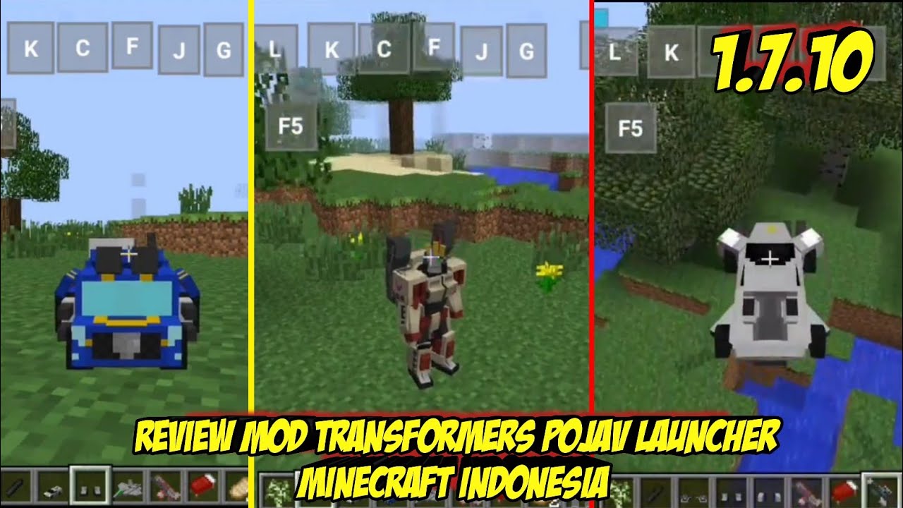 Review Mod Transformers Pojav Launcher Minecraft indonesia - YouTube
