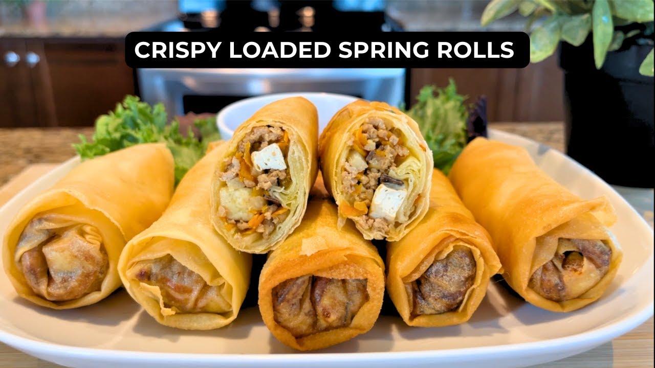 Must Try Crispy Loaded Spring Rolls - YouTube