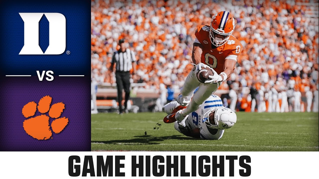 Duke vs Clemson Game Highlights | 2025 ACC Football
