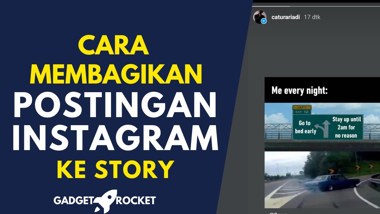 Cara Membagikan Postingan Instagram ke Story IG Terbaru - YouTube
