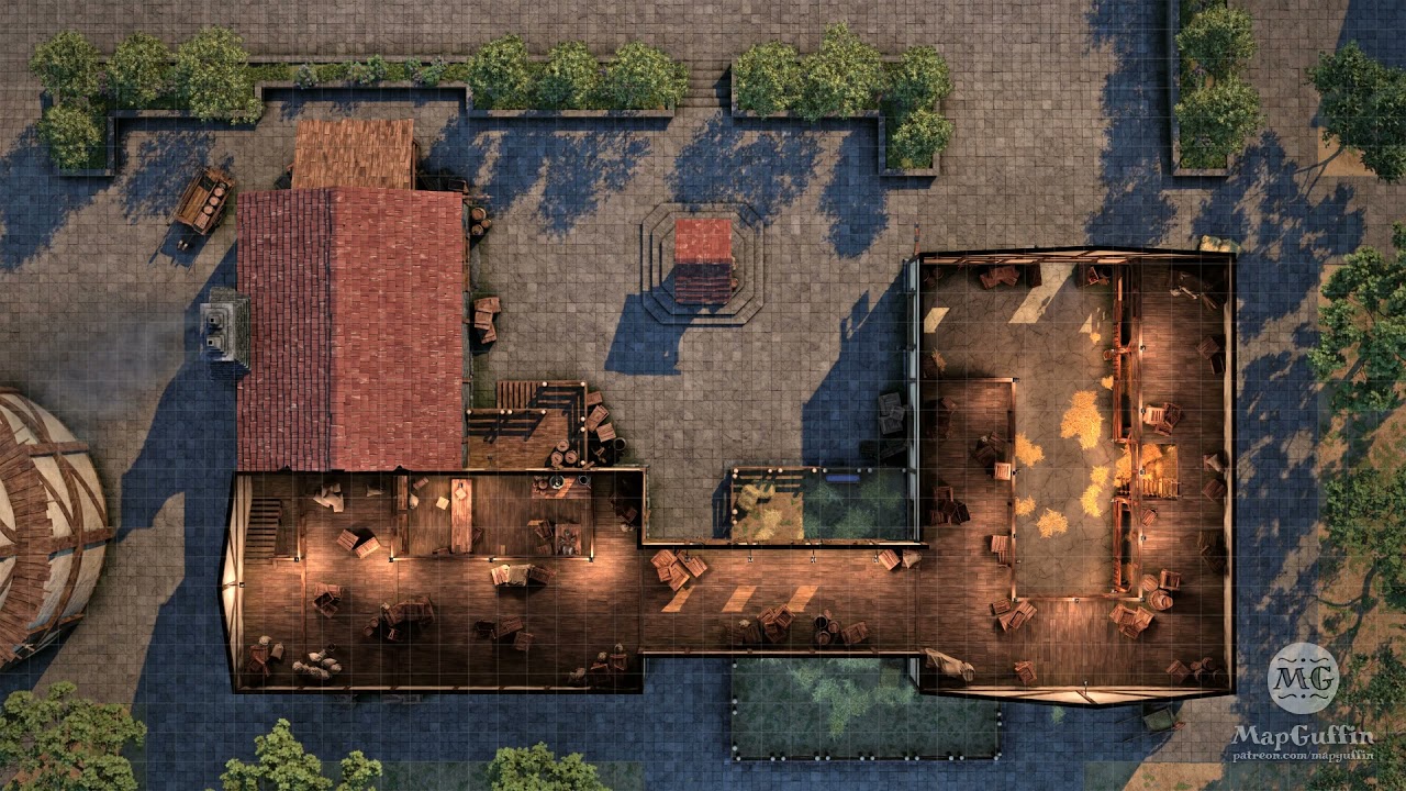 MapGuffin - Stables And Smithy - Interior Upper - Animated Battlemap ...