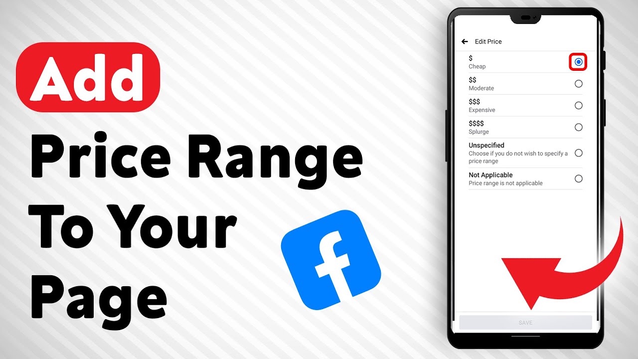 How To Add Price Range To Your Facebook Page - Full Guide - YouTube