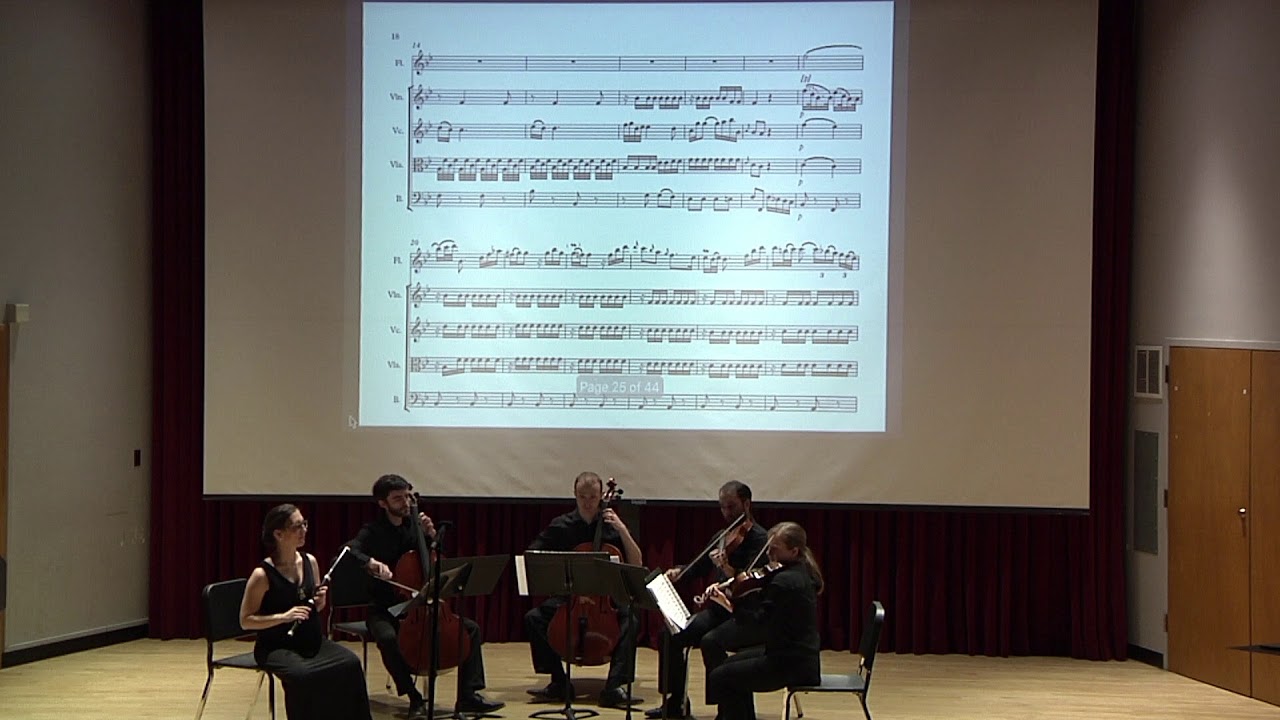 Quintet 5 in G major for Flute & Strings, G441 by Luigi Boccherini ...