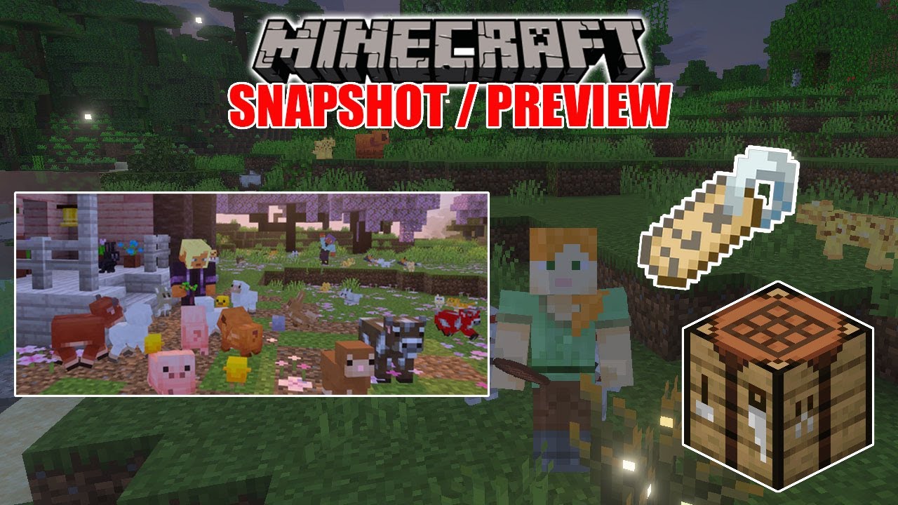New Baby Mobs! Craft A NameTag! | Preview / Minecraft 26.1 Snapshot 2 ...