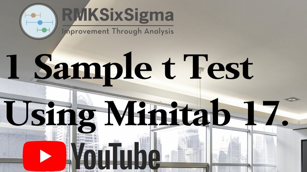 How to conduct a 1 Sample t Test using Minitab 17 - YouTube