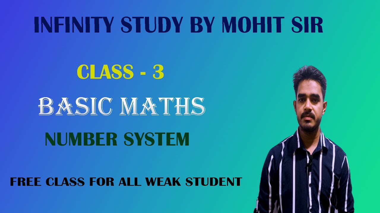 Basic level MATH BY MOHIT SIR class 3 number system {संख़्या पद्धति ...