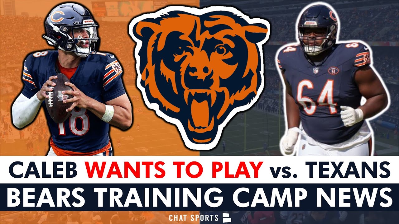 Caleb Williams WANTS TO PLAY vs. Texans + Nate Davis Put On Notice ...