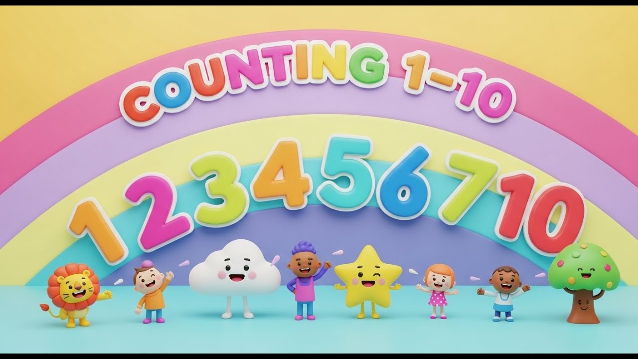 Counting Song 1–10 | Fun 3D Number Song for Kids & Toddlers | Buzzy ...