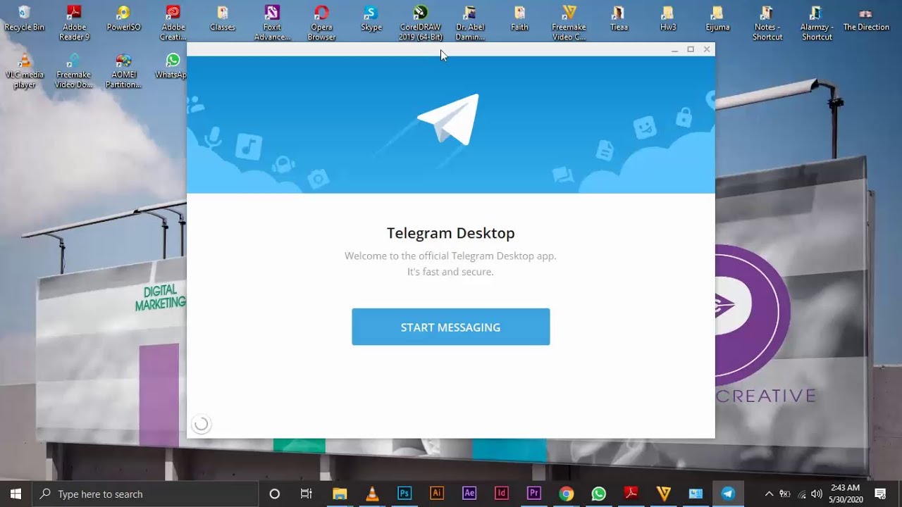 Easy way to get telegram desktop for your windows PC 2020 - YouTube