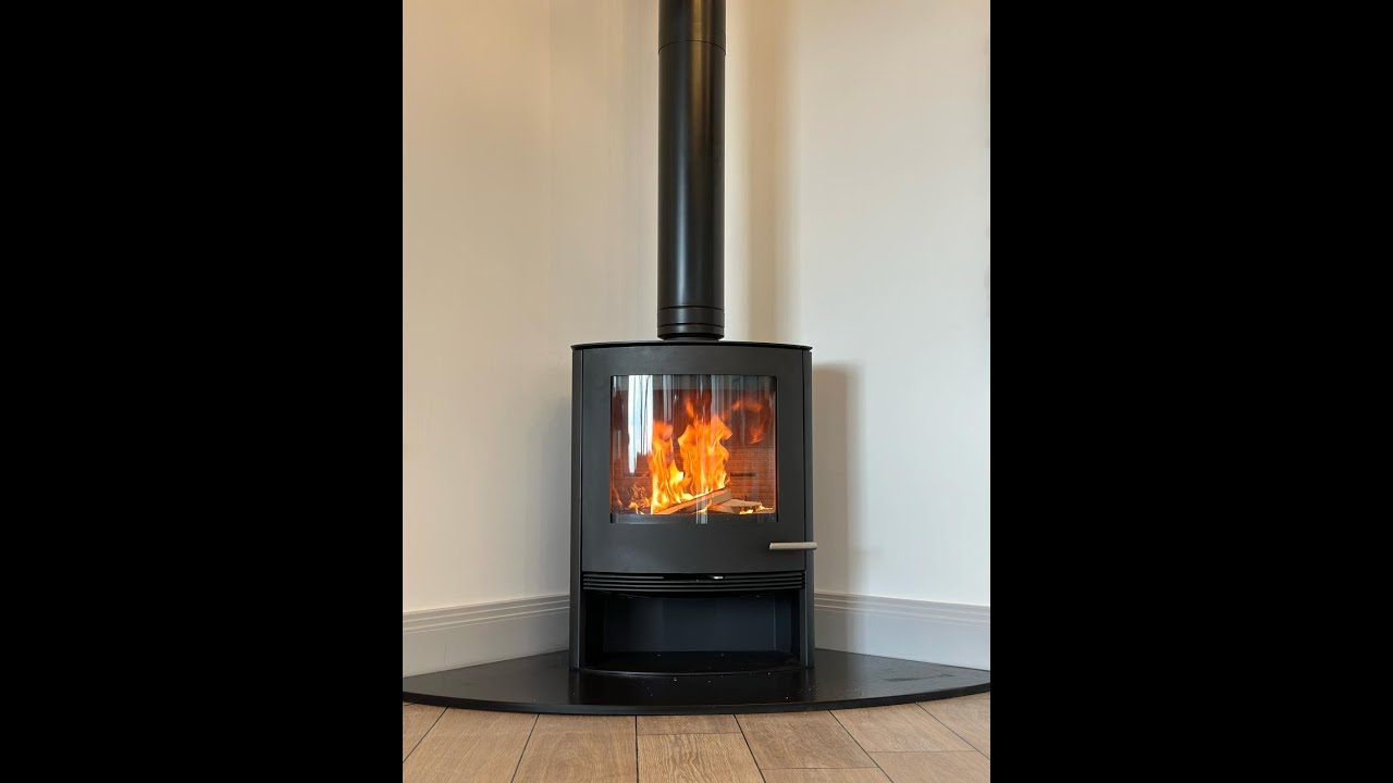 Termatech TT22 Log Burning Stove Installation Insulated Flue System - YouTube