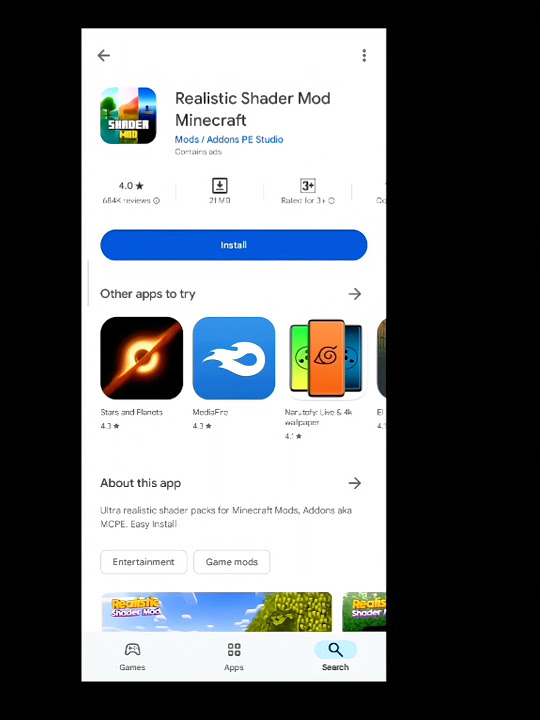 Minecraft top 5 best shaders App for minecraft 😱 #shorts#shortsfeed #ytshorts#minecraftpe# ...