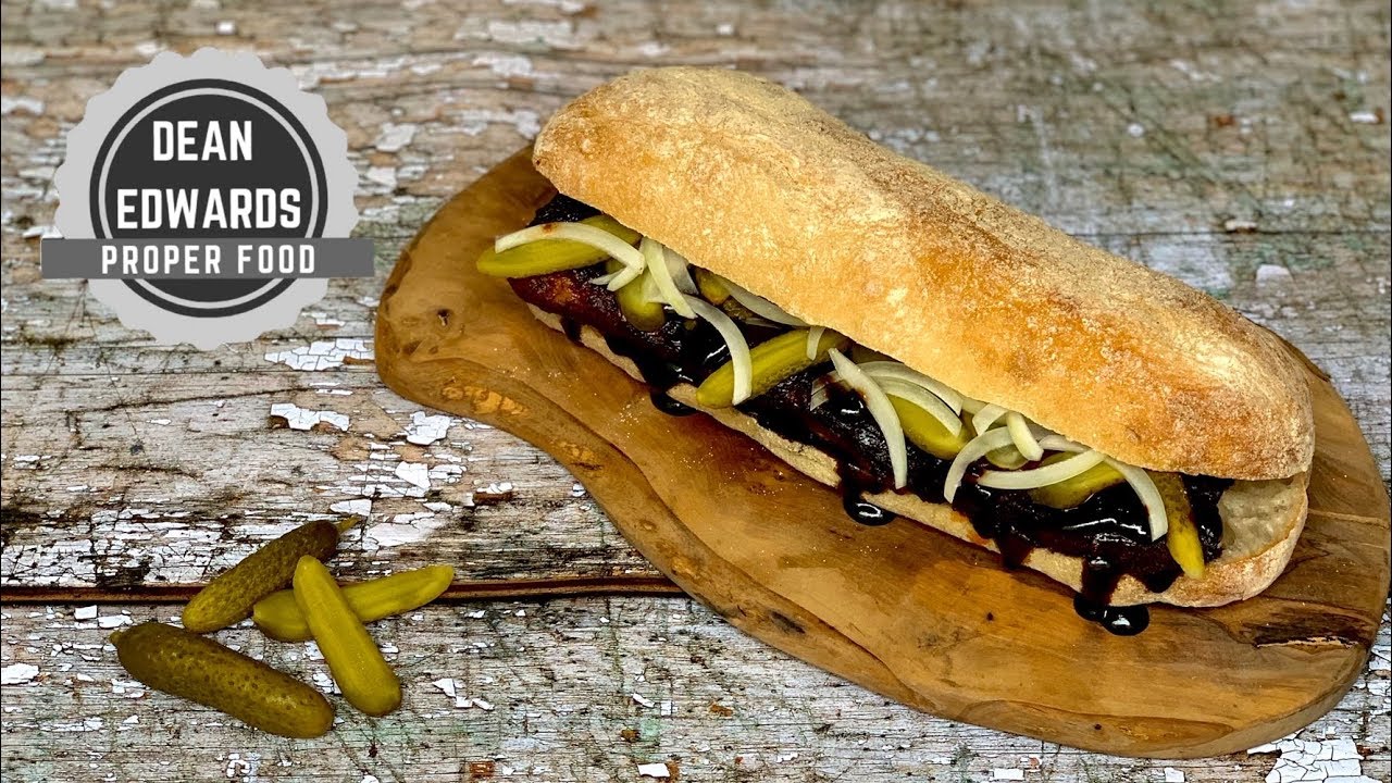 How To Make A Giant McRib Sandwich - YouTube