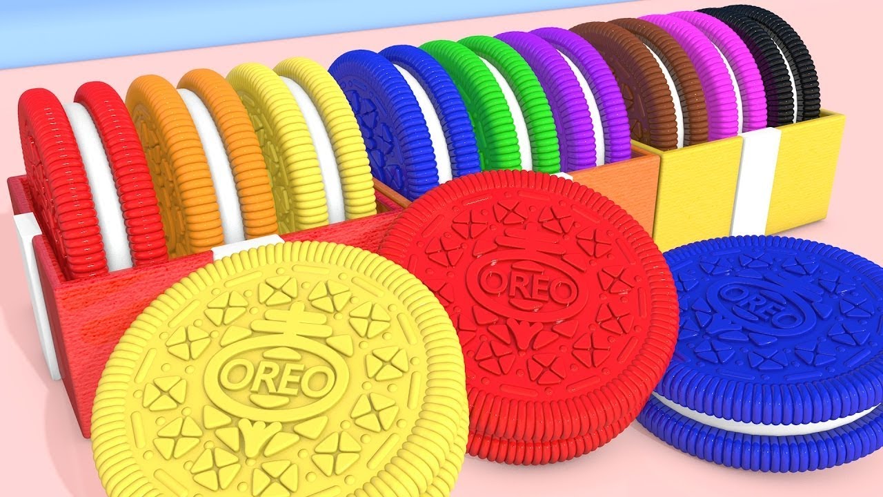 Learn Colors With Oreo Cookie Present Box For kids - Learning Colours ...