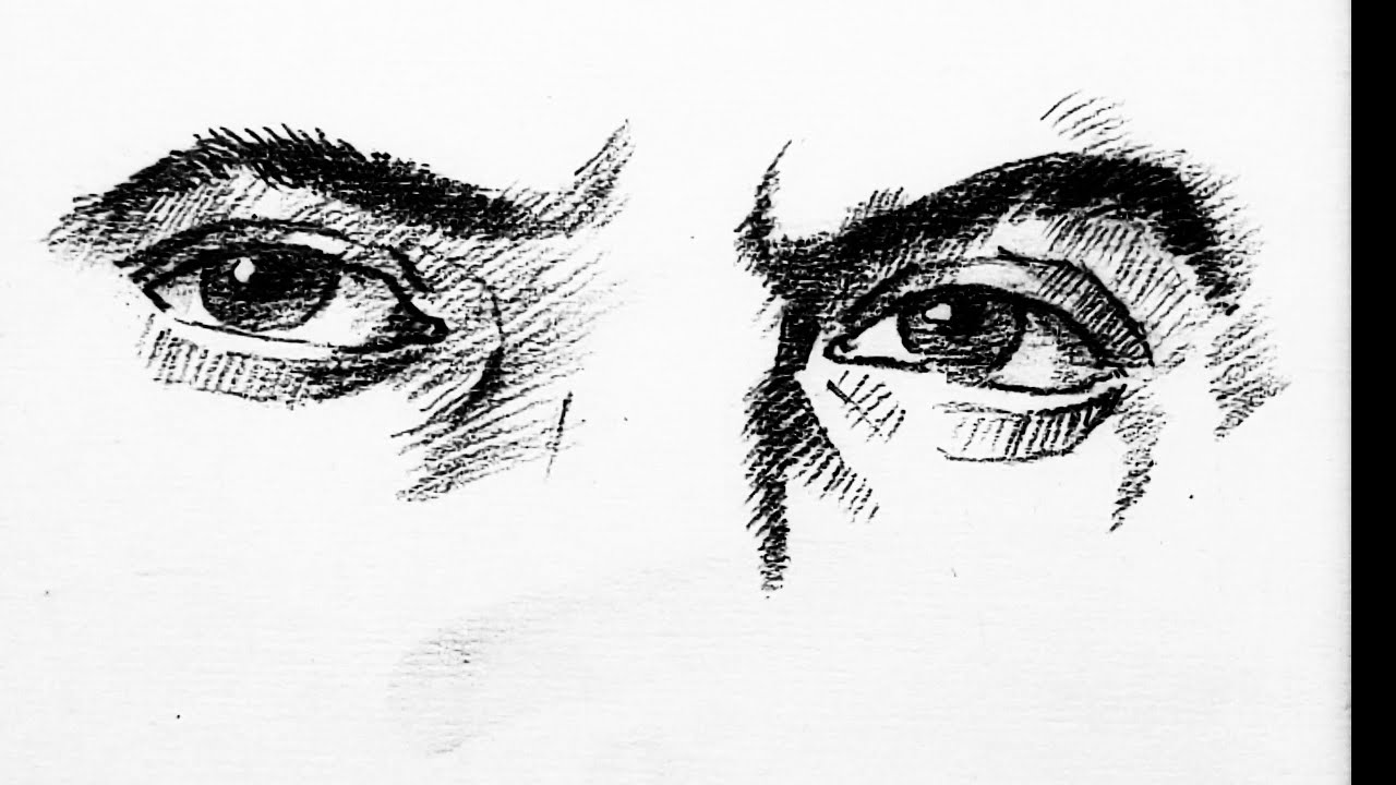 How to Draw expressive Eyes with pencil// Easy Drawing for Beginners ...