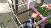 Бердо к ткацкому станку (из лески или струны) - YouTube