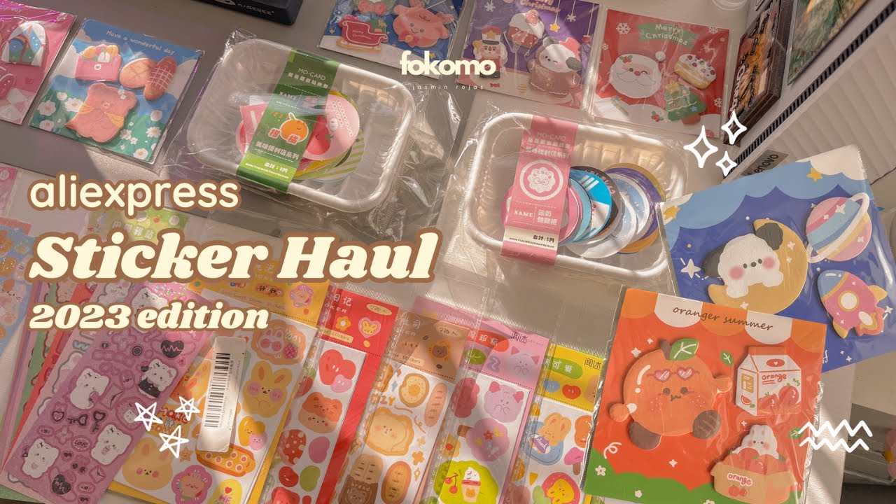 Aliexpress Sticker Haul 🌷💫 end of the year - YouTube