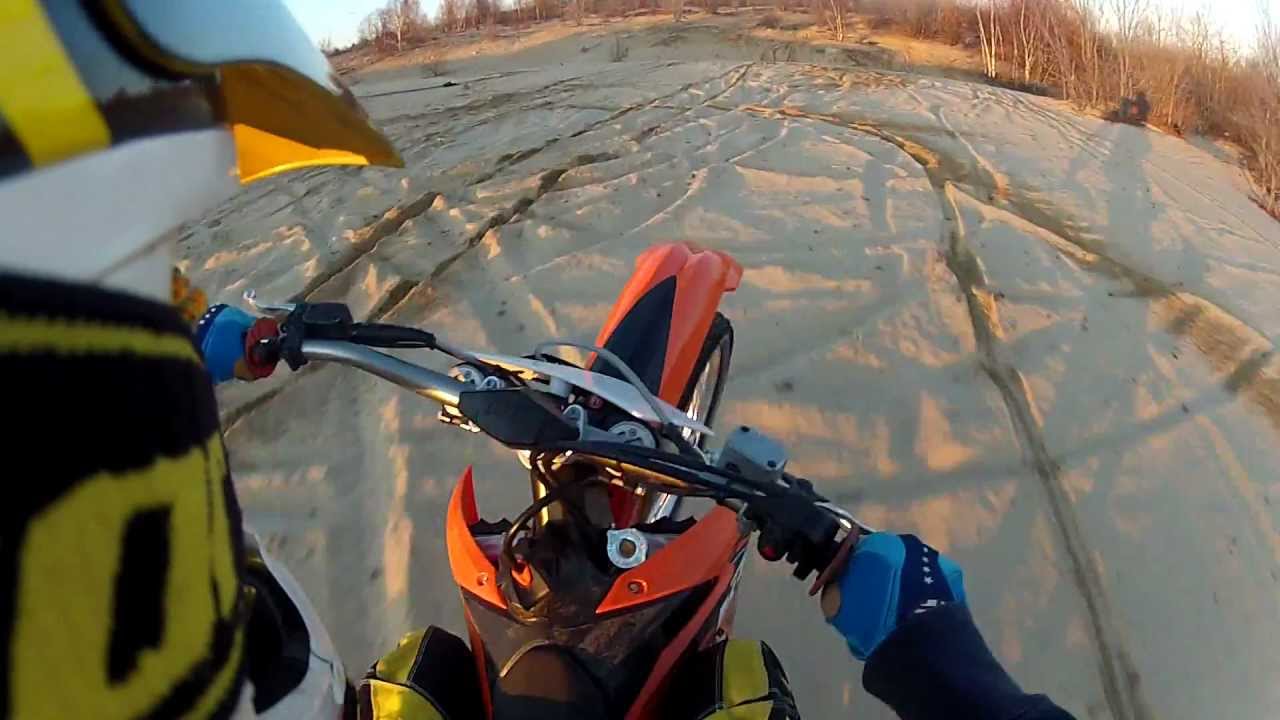 ktm 350 pit riding - YouTube