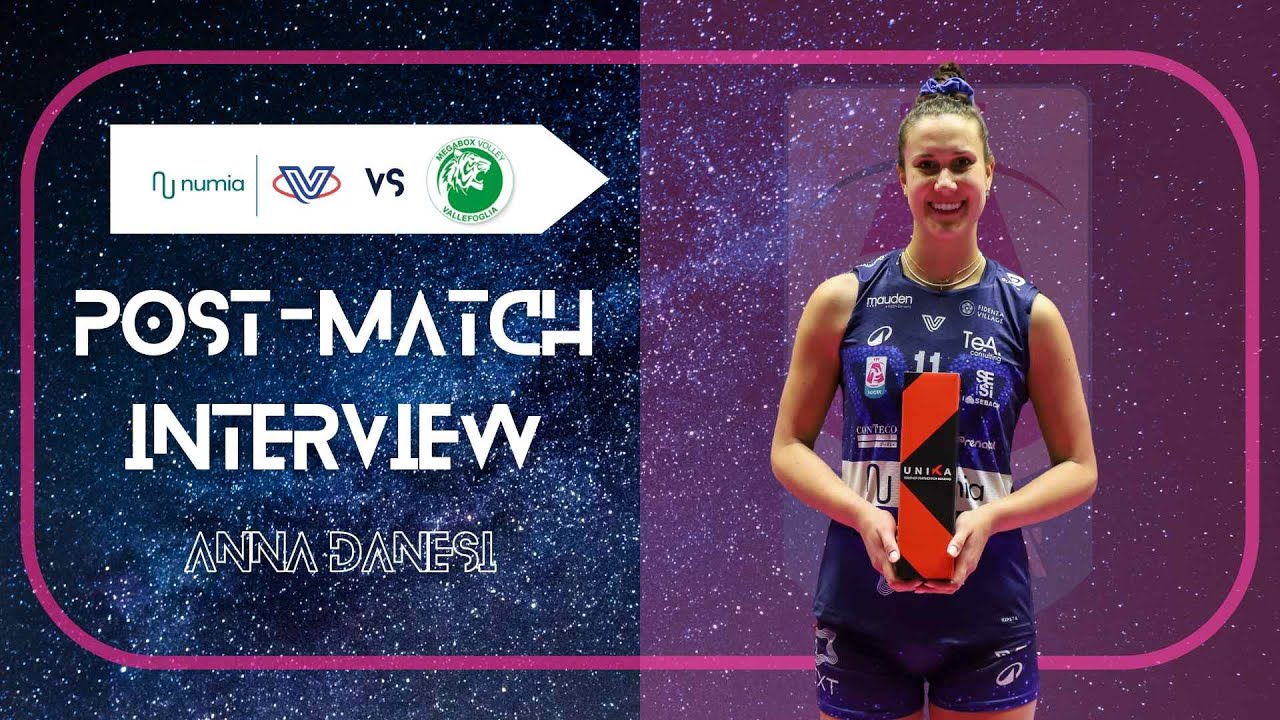 ANNA DANESI | Post-match interview vs Vallefoglia - YouTube