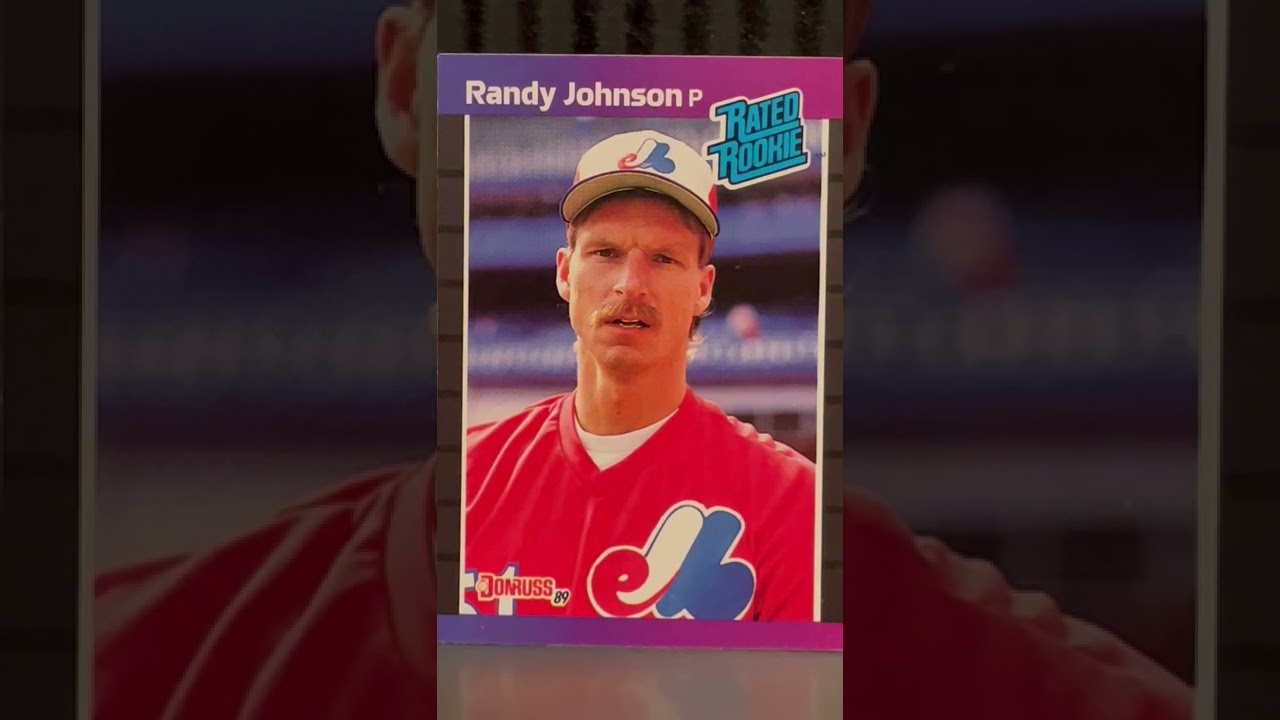 Randy Johnson Montreal Expos Pitcher the Big Unit 1989 Donruss Rated ...