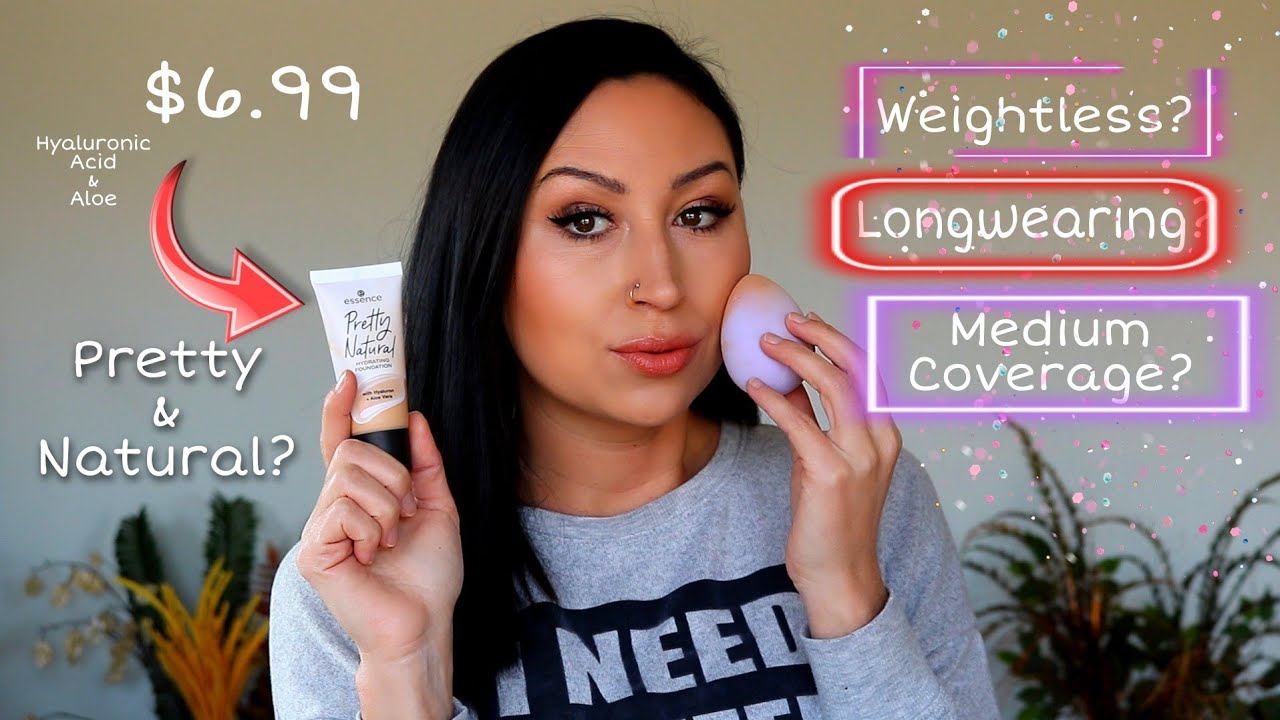 Essence Pretty Natural Hydrating Foundation Review | Vanessa Elle - YouTube