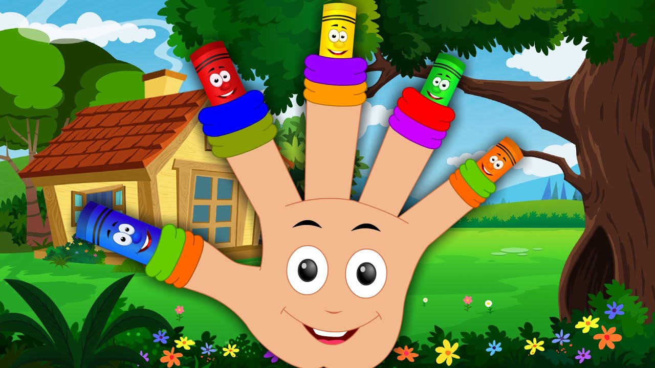 Crayons Finger Family | Nursery Rhyme And Kids Songs - YouTube