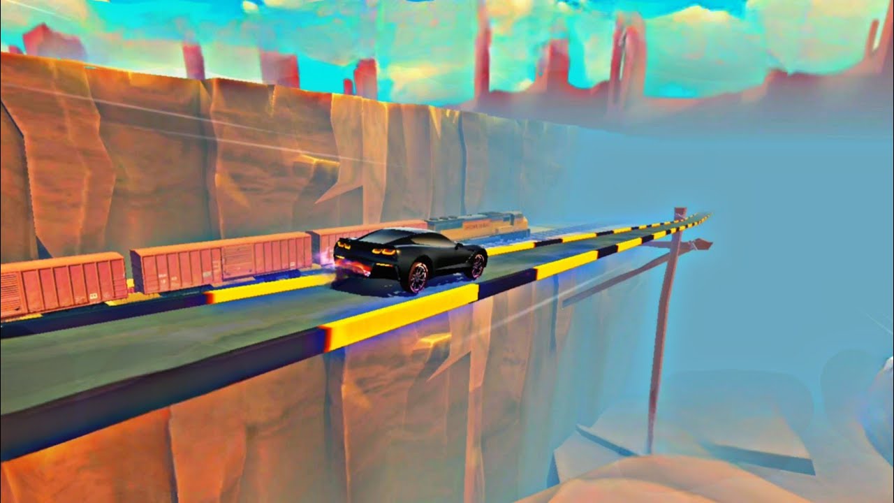 CAR VS TRAIN | Car Racing With Train-1 - YouTube