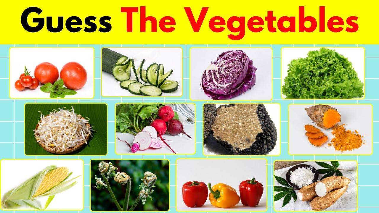 Guess the Vegetables | Can You Guess the Vegetables by the Pictures🥬 ...
